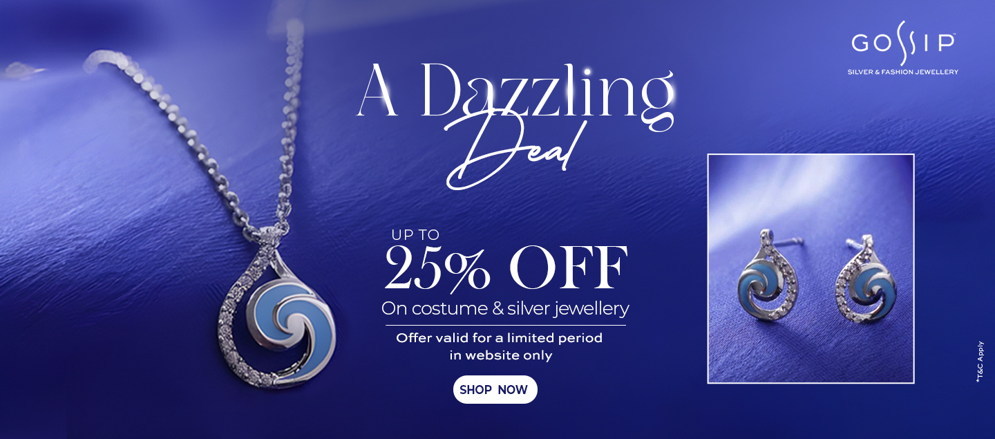 Gossip Silver Fashion Jewellery Online By Senco Gold Diamonds