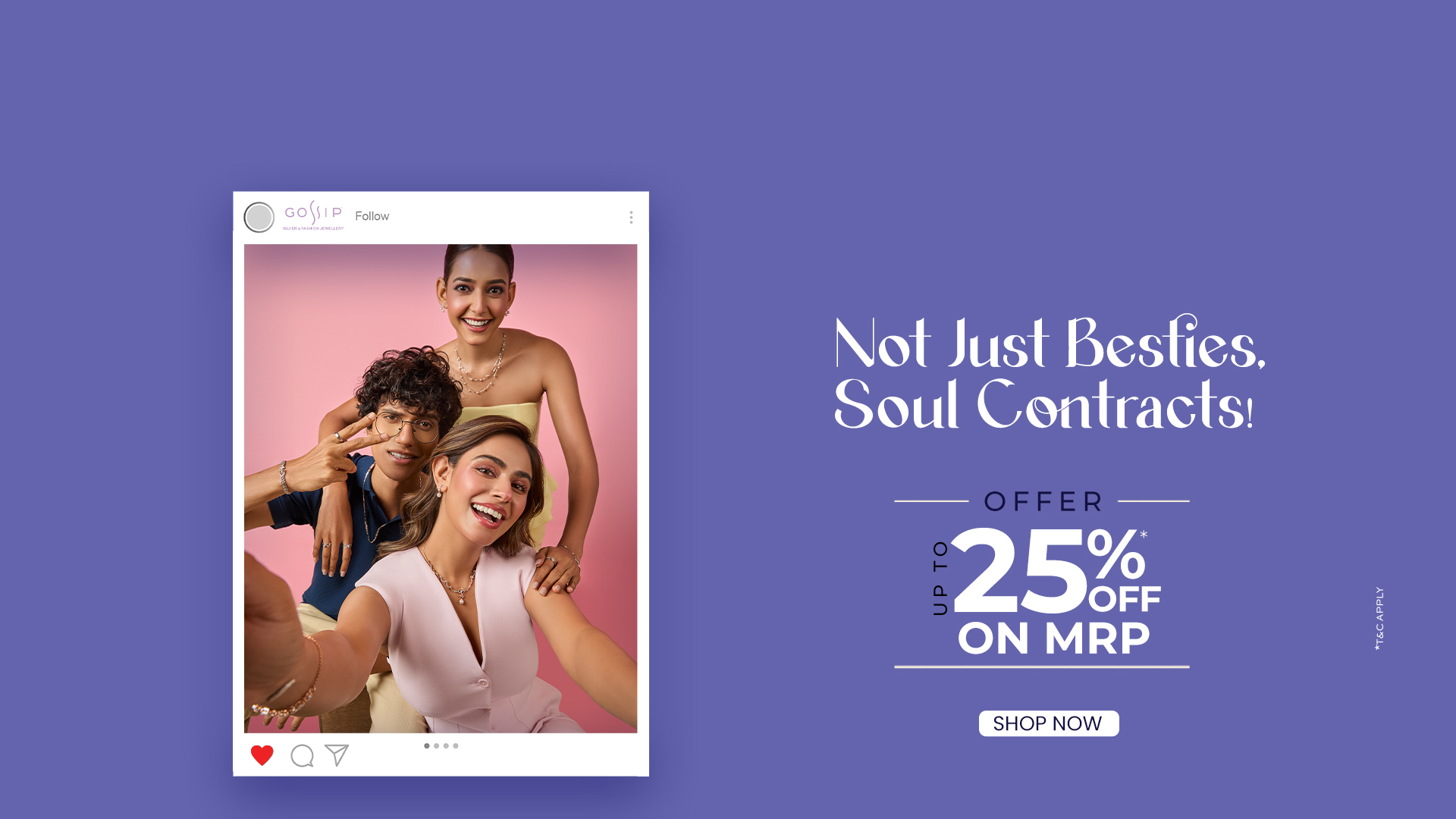 Gossip | Silver & Fashion Jewellery Online - By Senco Gold & Diamonds